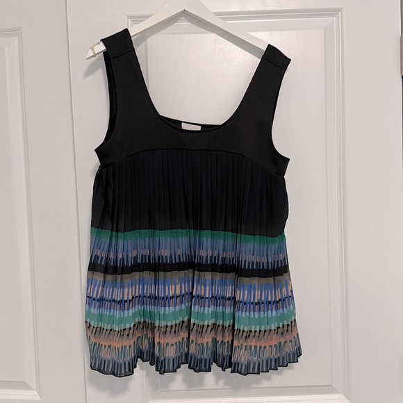 Deletta | Tops | Baby Doll Tank Top With Fun Pattern | Poshmark